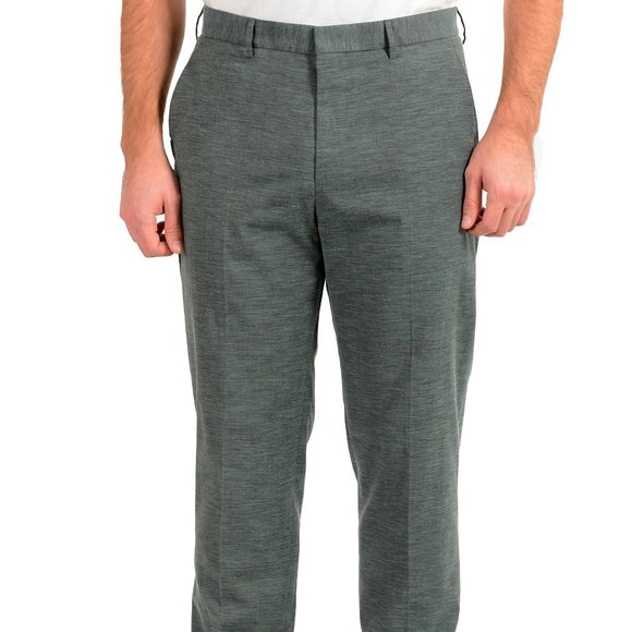 Hugo Boss | Pants | Hugo Boss Mens Pirko2 Wool Two Tone Flat Front ...
